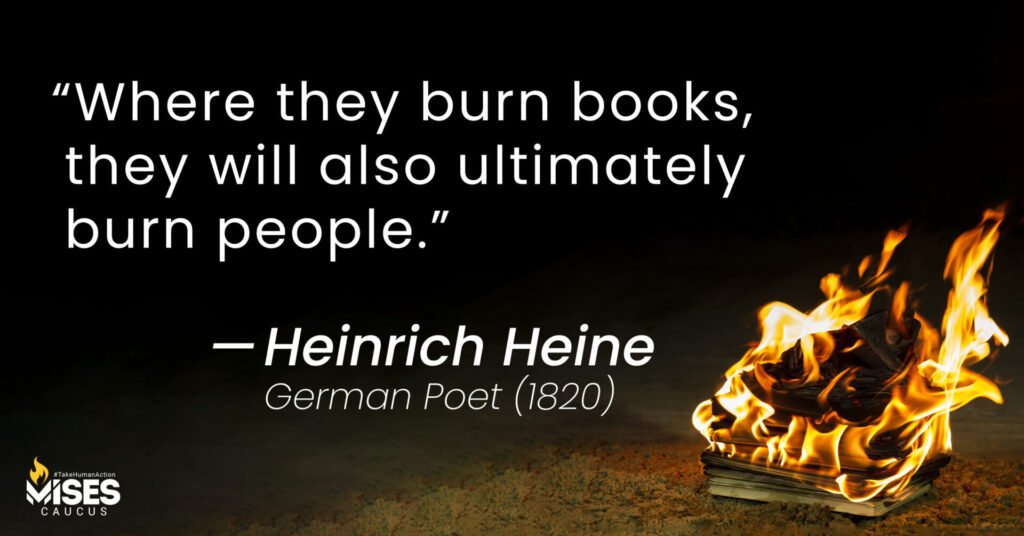 1134: Heinrich Heine – Where They Burn Books… - LP Memes