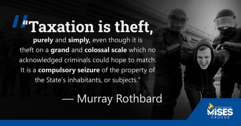 1251: Murray Rothbard – Taxation is Theft - LP Memes